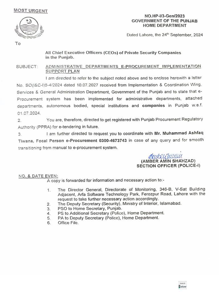 E Procurement Implementation Pdf