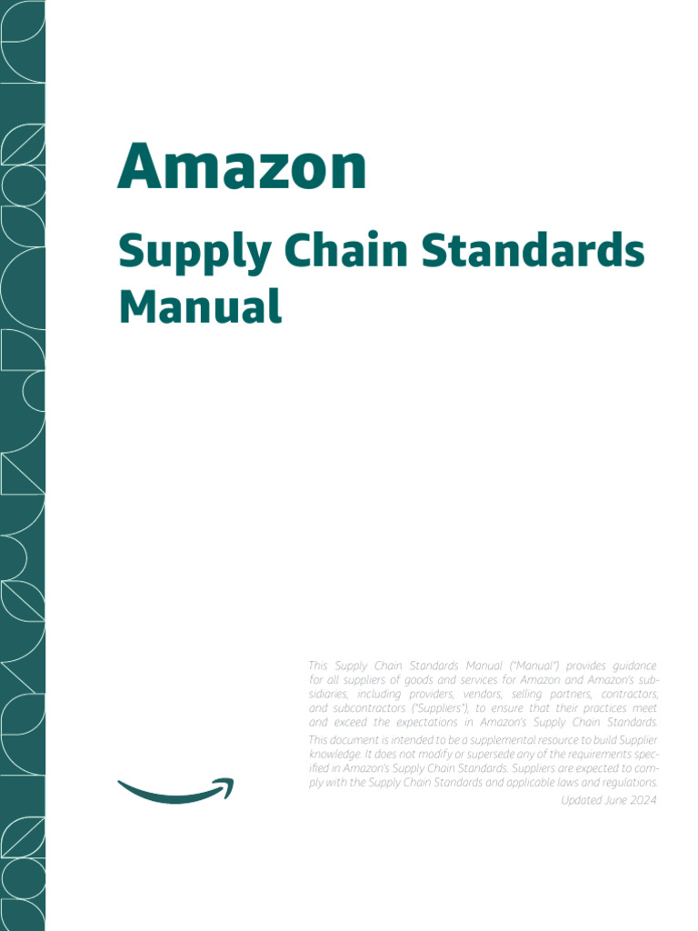Amazon Supply Chain Standards Manual | PDF | Supply Chain | Audit