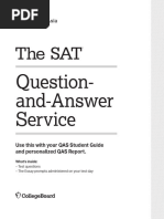 Sat Answer Key For Practice Test 3 | PDF | Standardized Tests | Tests