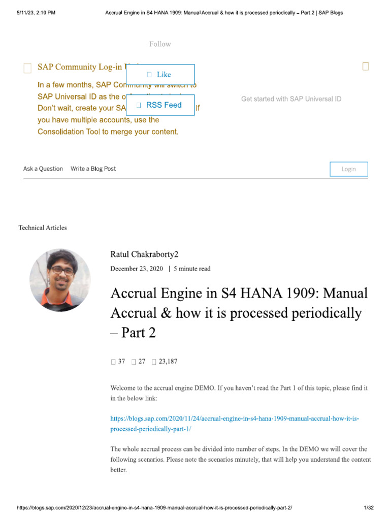 Accrual Engine in s4 Hana 1909 Manual Accrual How It Is Processed ...