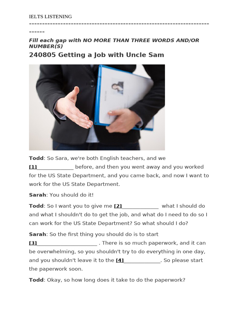 Getting A Job With Uncle Sam | PDF
