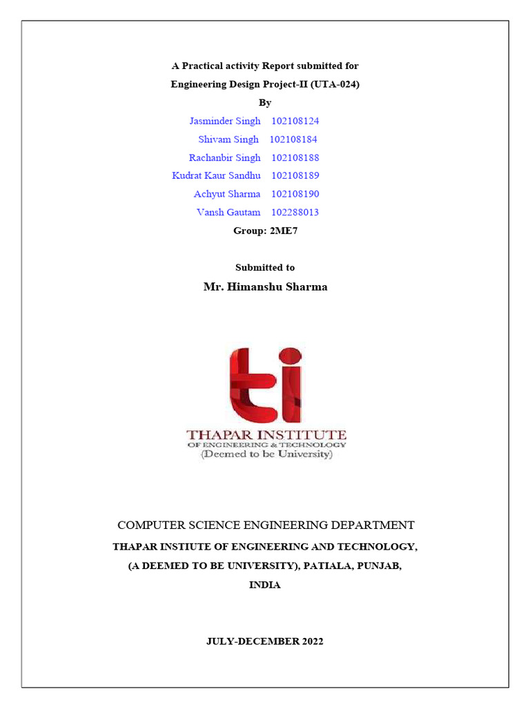 Final Csed File | PDF | Arduino | Infrared