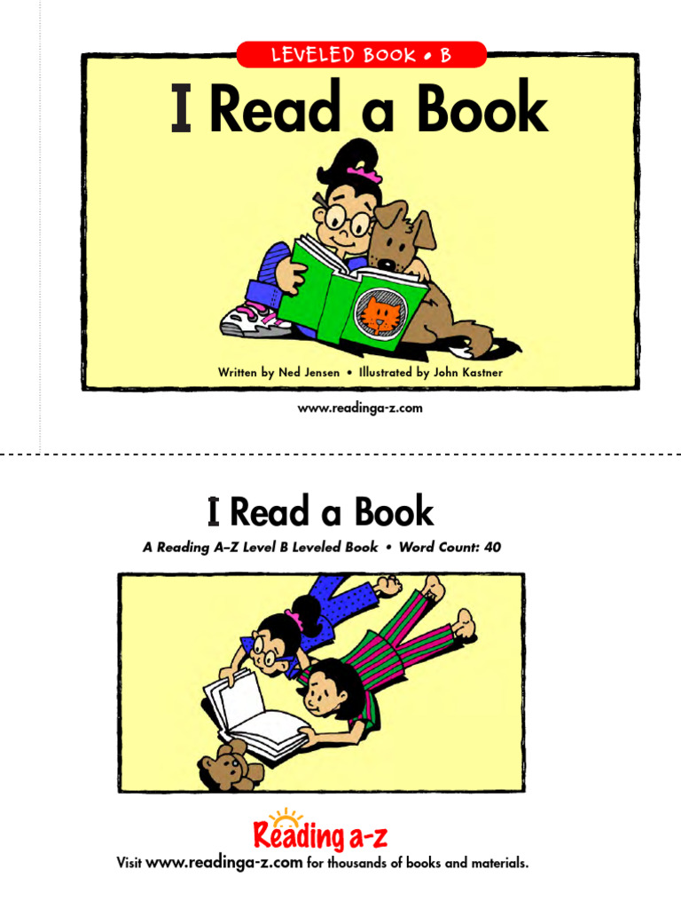 RAZ-B 051 I Read A Book | PDF | Human Communication | Learning