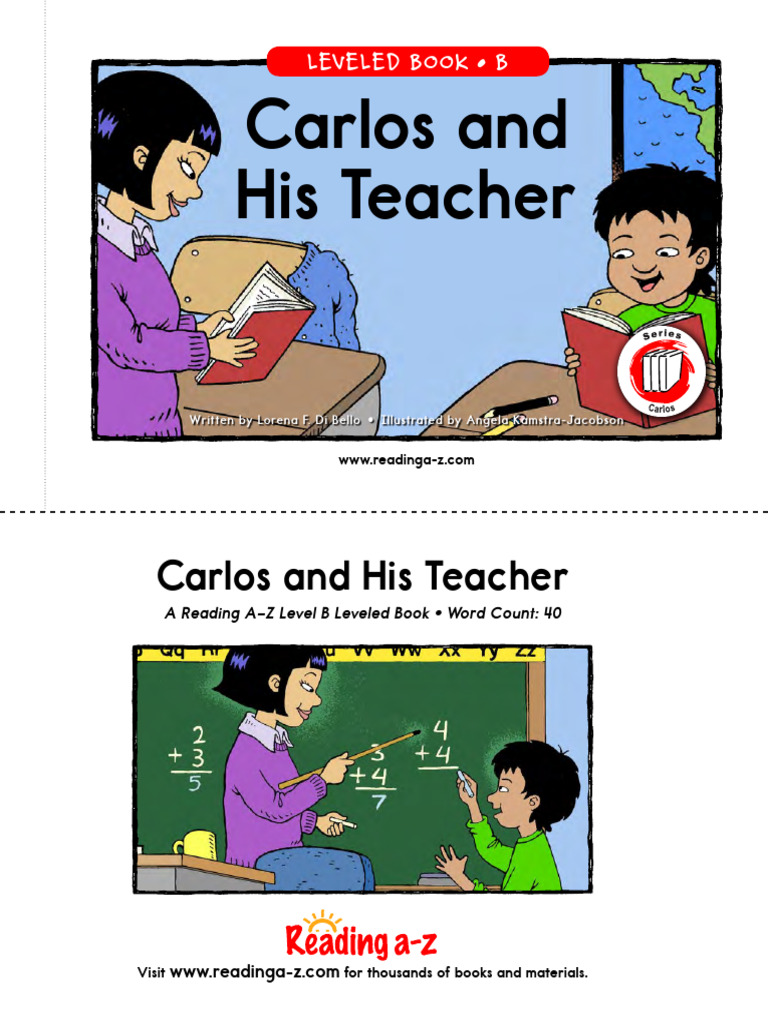 Carlos and His Teacher: A Level B Book | PDF | Language Families ...