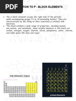 Complete P Block Elements JEE | PDF
