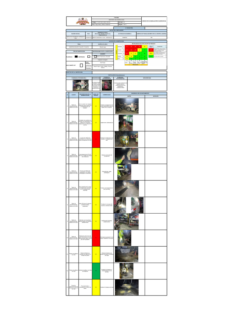 12 Inspeccion Cruzada Robocon | PDF | Bienes manufacturados | Gases