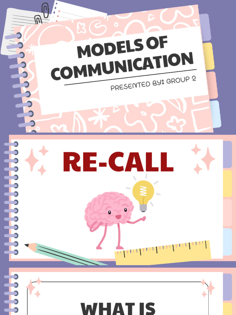 Models of Communication - Group Project Presentation | PDF ...