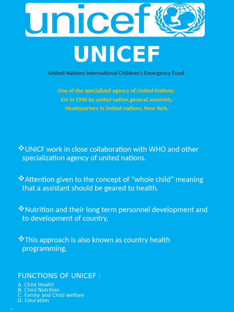 Final PPT UNICEF | PDF | World Health Organization | Global Health