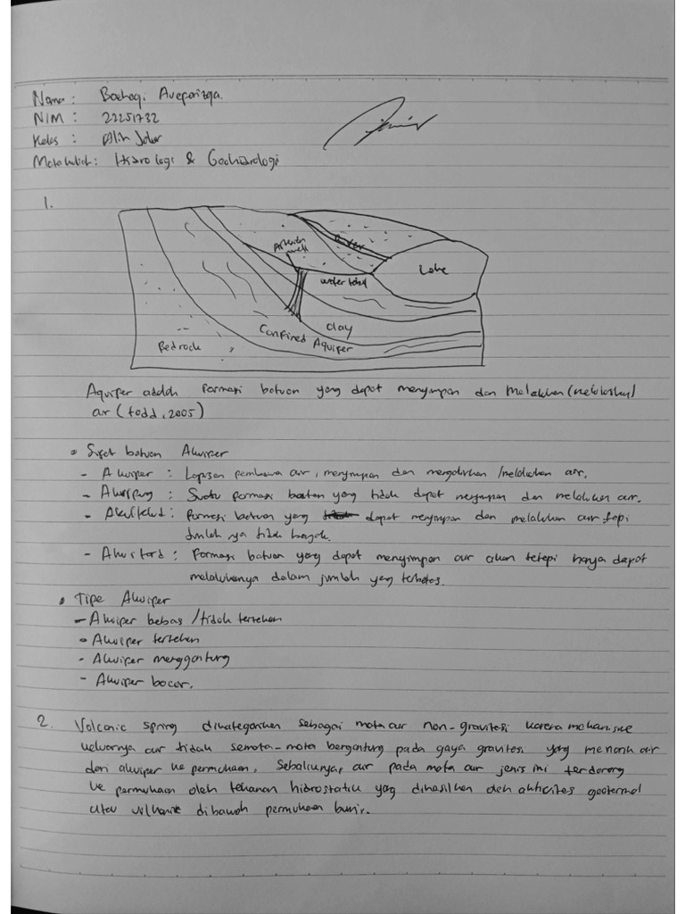 Baehaqi Avefarizqa - 22251732 - Tugas Hidrologi Dan Geohidrologi | PDF