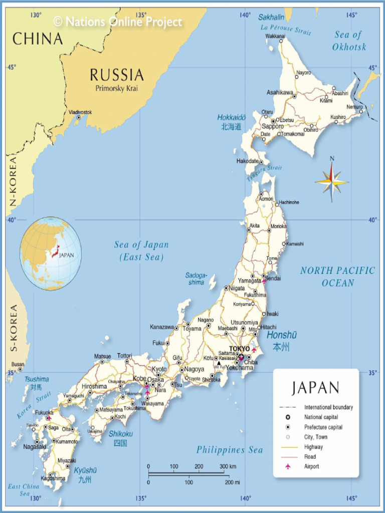 Japan Map PDF | PDF