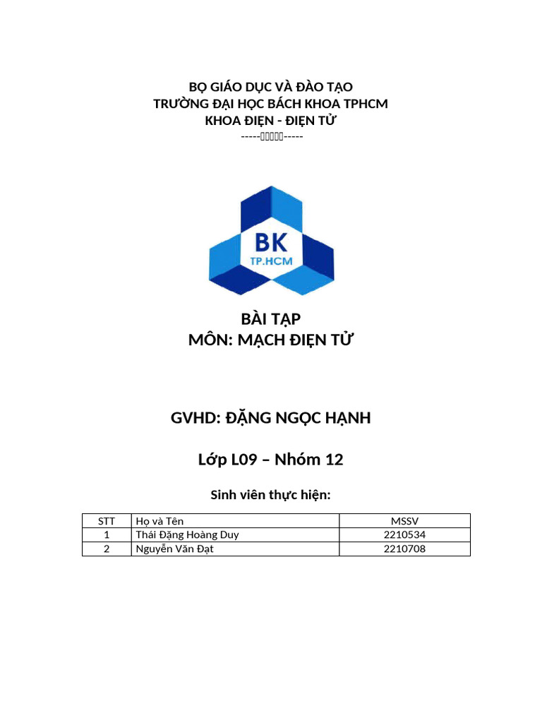 BÀI TẬP MĐT kdcs - da - gom - file | PDF