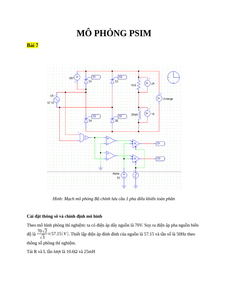 PSIM Bài 7,8,15 | PDF