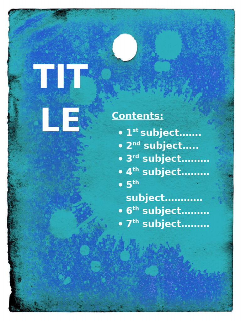 Blue Splash | PDF