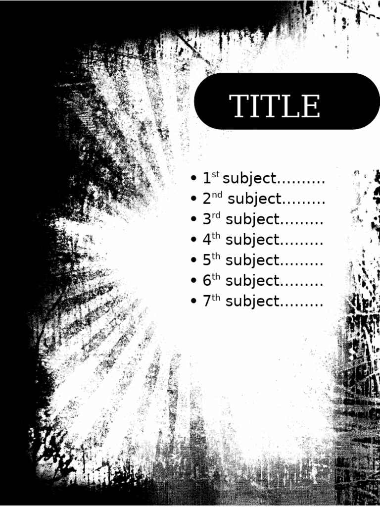 Black Grunge Explosion Theme | PDF