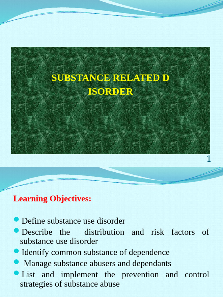 Understanding Substance Use Disorders | PDF | Substance Abuse ...