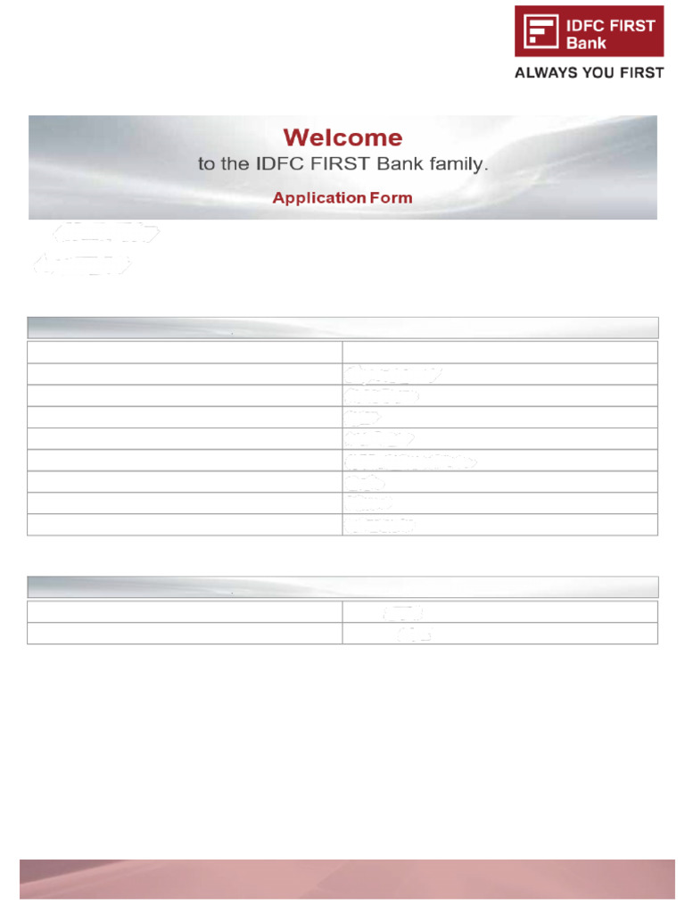 CD Application Form Sample | PDF | Banks | Loans