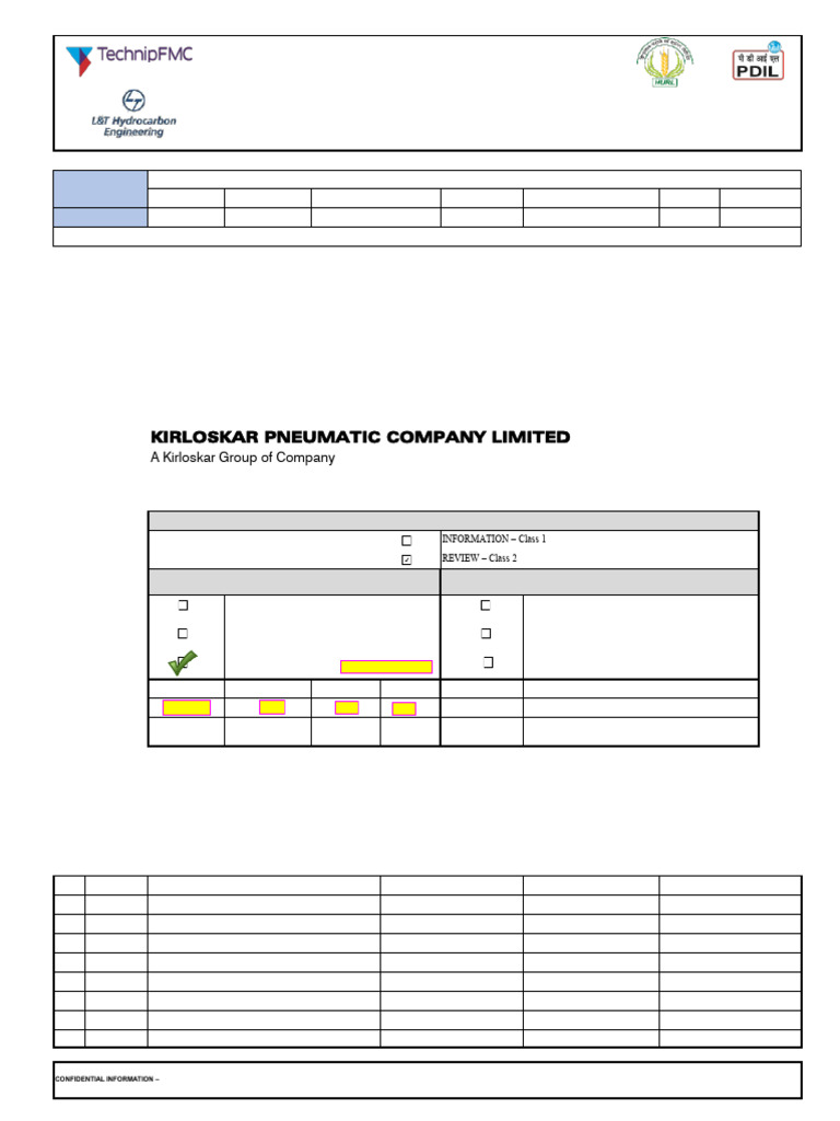 Cable / Junction Box Schedule For Ammonia Tank Bog Compressor Package | PDF | Manufactured Goods ...