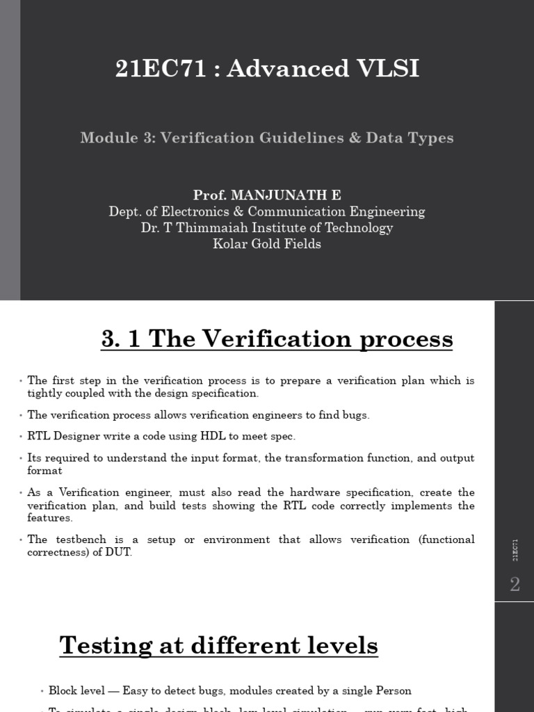 3.2 21EC71 Module 3 | PDF | Formal Verification | Software Bug