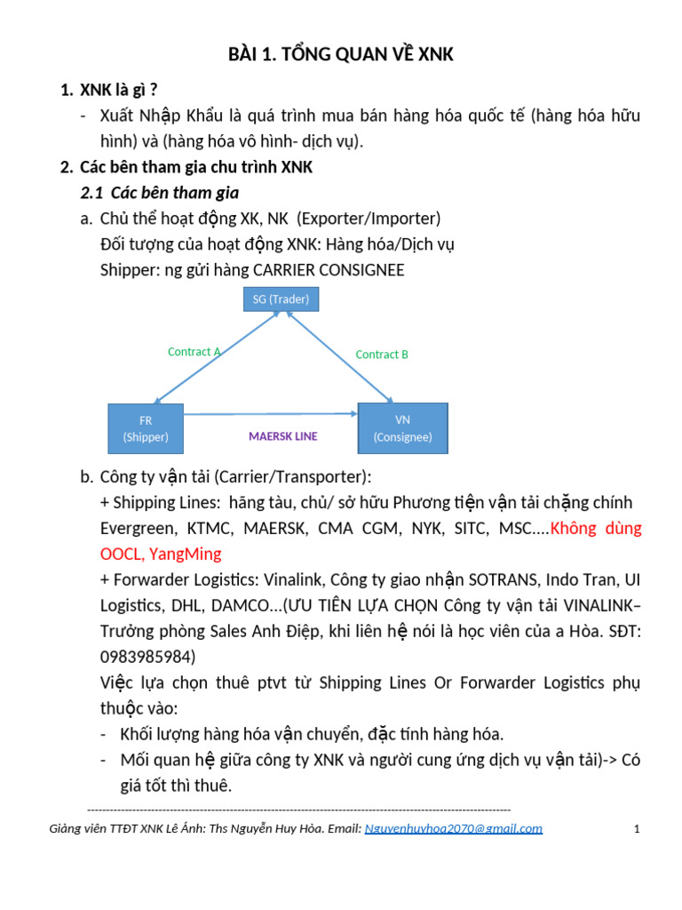 Tong Quan Ve XNK | PDF