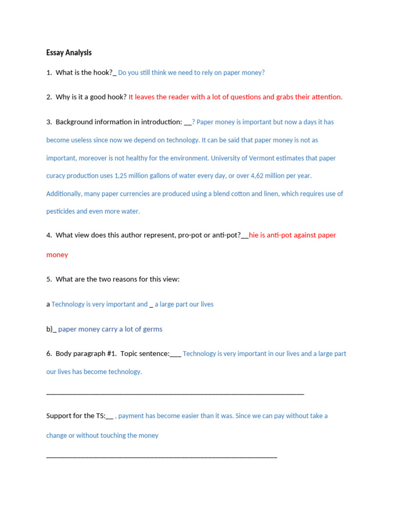 Essay Analysis 5R | PDF | Money | Banknote