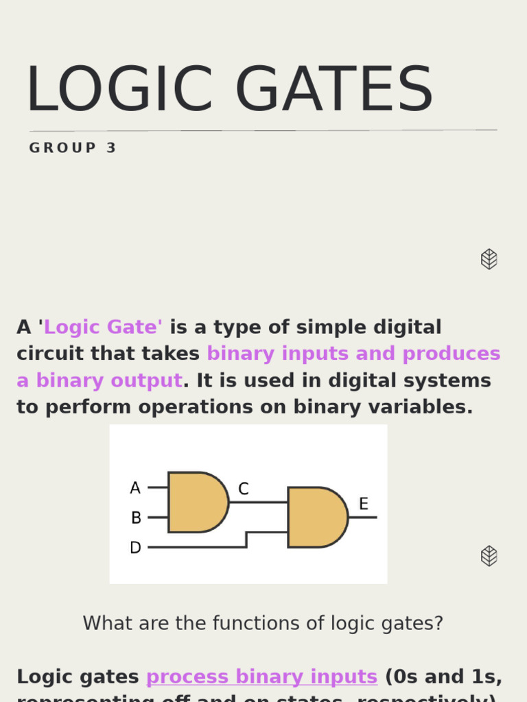 Logic Gates | PDF