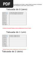 Tabuadas Cantadas para Aprender Matemática | PDF