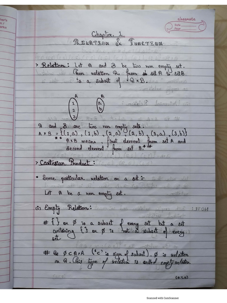 Relation and Function | PDF