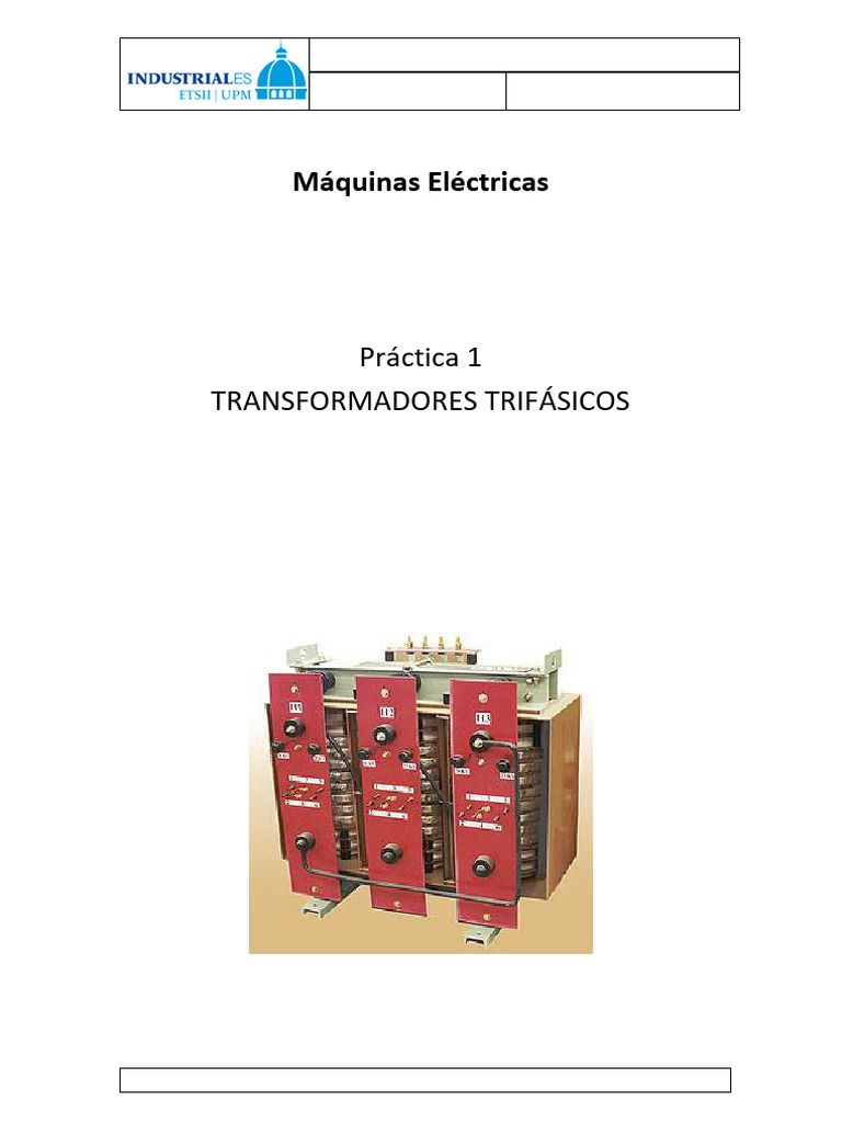PRÁCTICA Trafos MEI v8 | PDF | Transformador | Corriente eléctrica