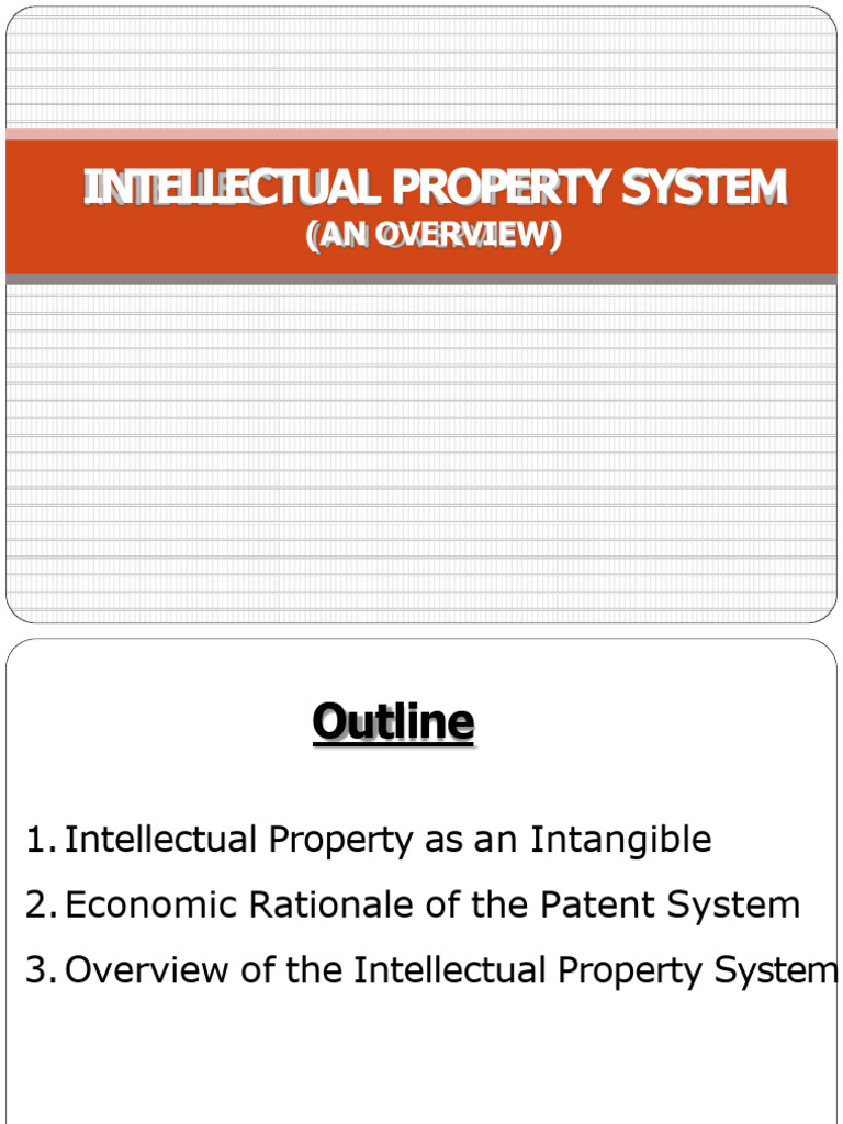 Overview of Intellectual Property System | PDF | Prior Art ...