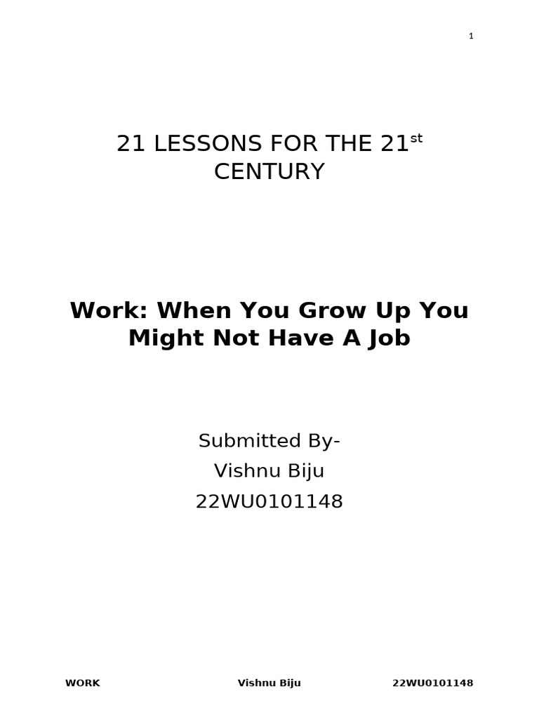 21 Lessons for the 21st Century Vishnu | PDF | Artificial Intelligence ... 21 Lessons for the 21st Century Vishnu | PDF | Artificial Intelligence ...