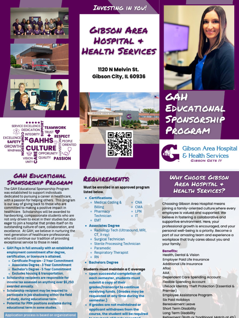 GAH Educational Sponsorship Program Brochure | PDF | Health Care | Employment