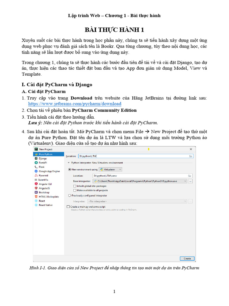 LTW - Bai Thuc Hanh - Chuong 1 | PDF