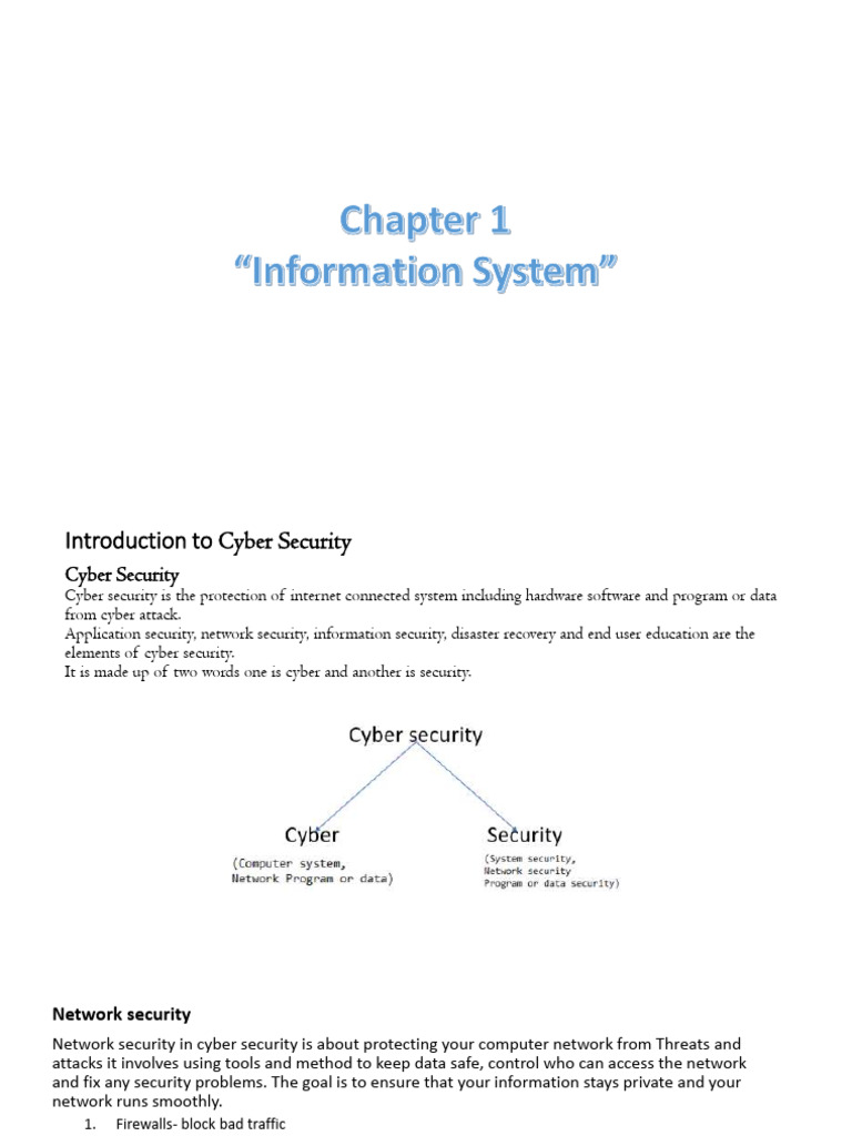 MCA3._Chapter1 (3) | PDF | Information Security | Security