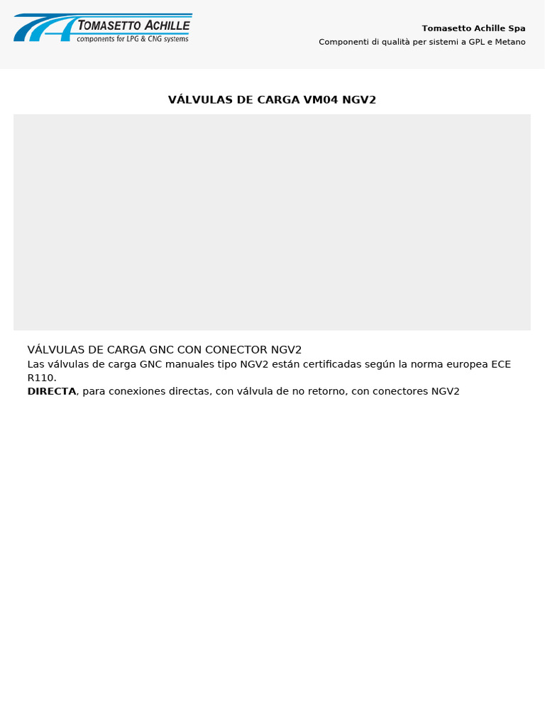 Vlvulas de Carga vm04 ngv2 | PDF
