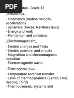 Physical Sciences Grade12 Notes | PDF
