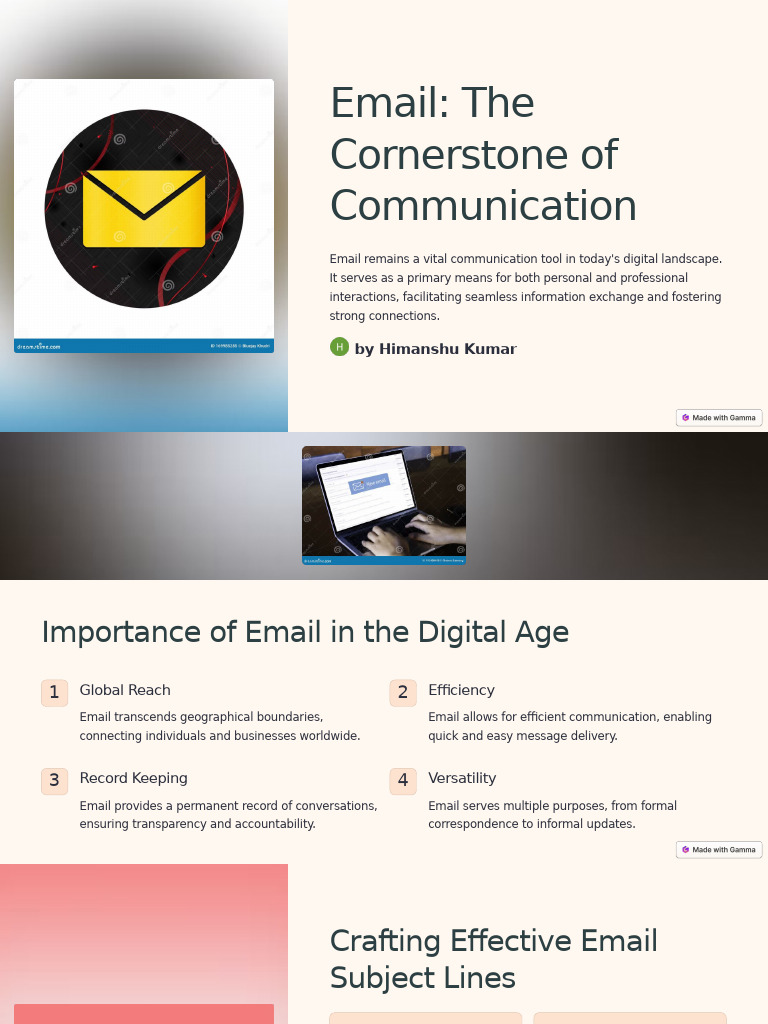Email The Cornerstone of Communication | PDF | Internet | Cyberspace