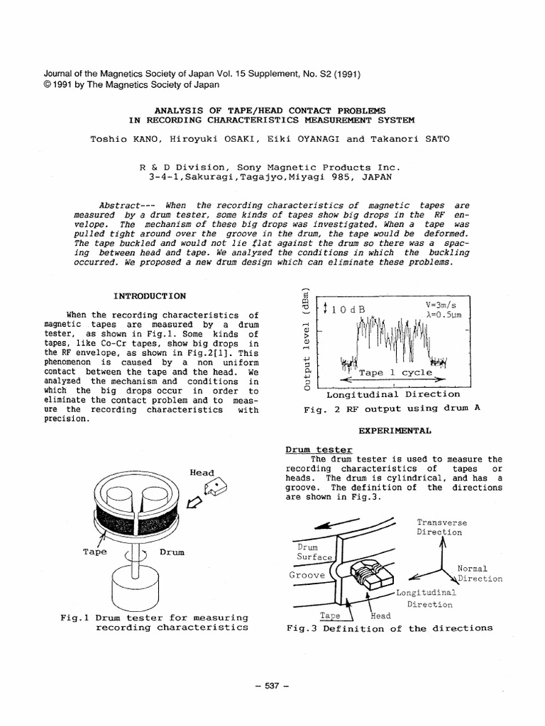 Analysis of TAPE-HEAD Contact Problems | PDF | Deformation (Engineering ...