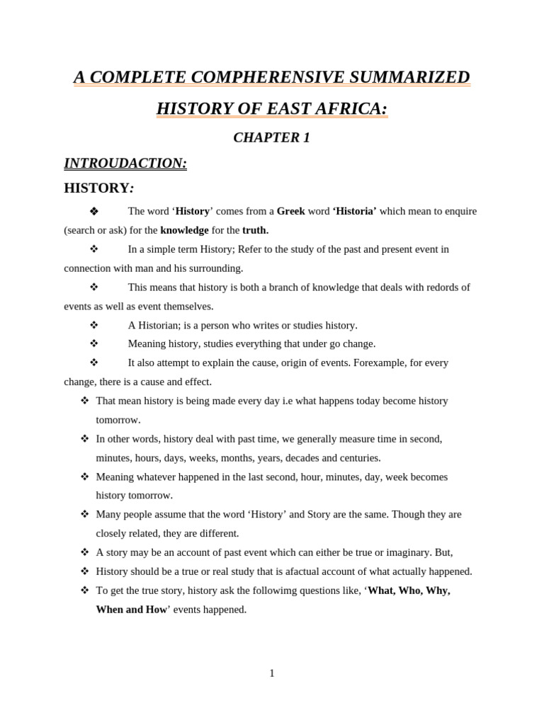 East African History Notes 3 | PDF | East Africa | Mogadishu