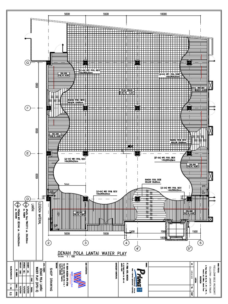 Denah Pola Pool Deck | PDF
