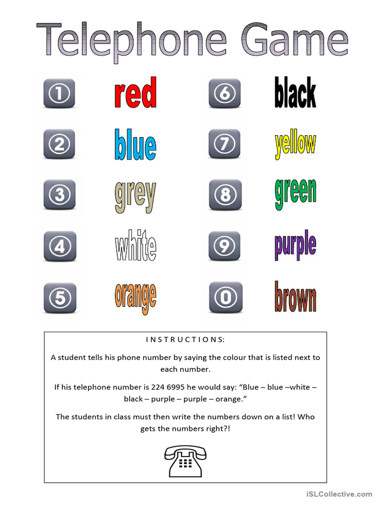 Telephone Game Number Challenge | PDF