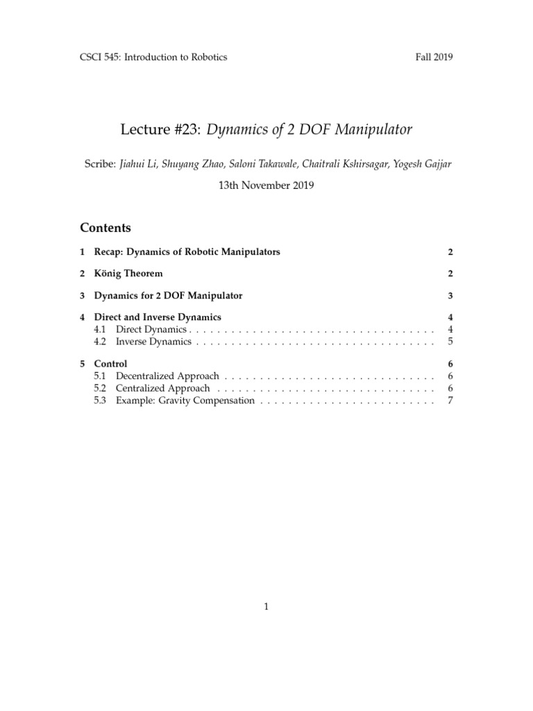 Lecture 23 | PDF | Classical Mechanics | Force