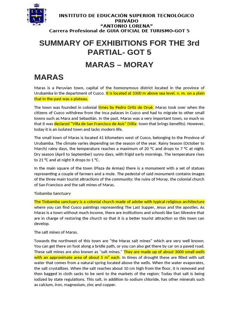 Summary For The 3RD Partial-24-1 | PDF | Inca Empire