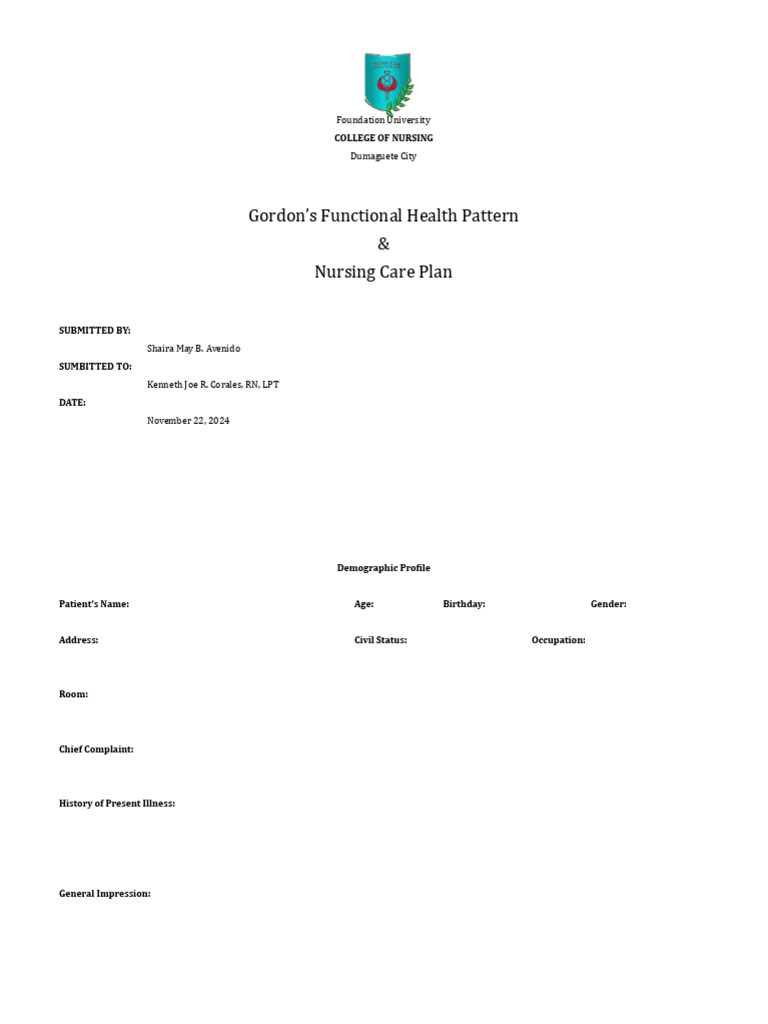 FHP, GORDONS FORMAT For Printing | PDF