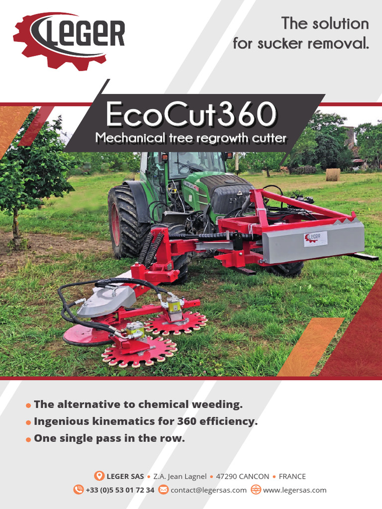 LEGER SAS EcoCut360 Sucker Remover | PDF