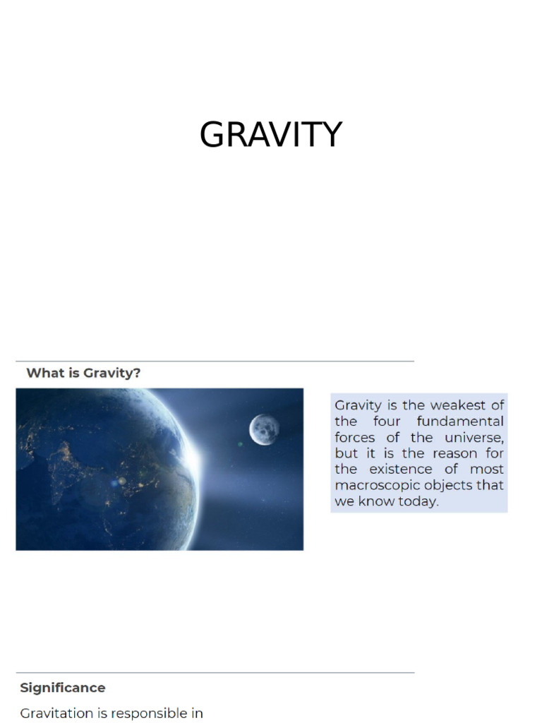 Gravity Stem | PDF