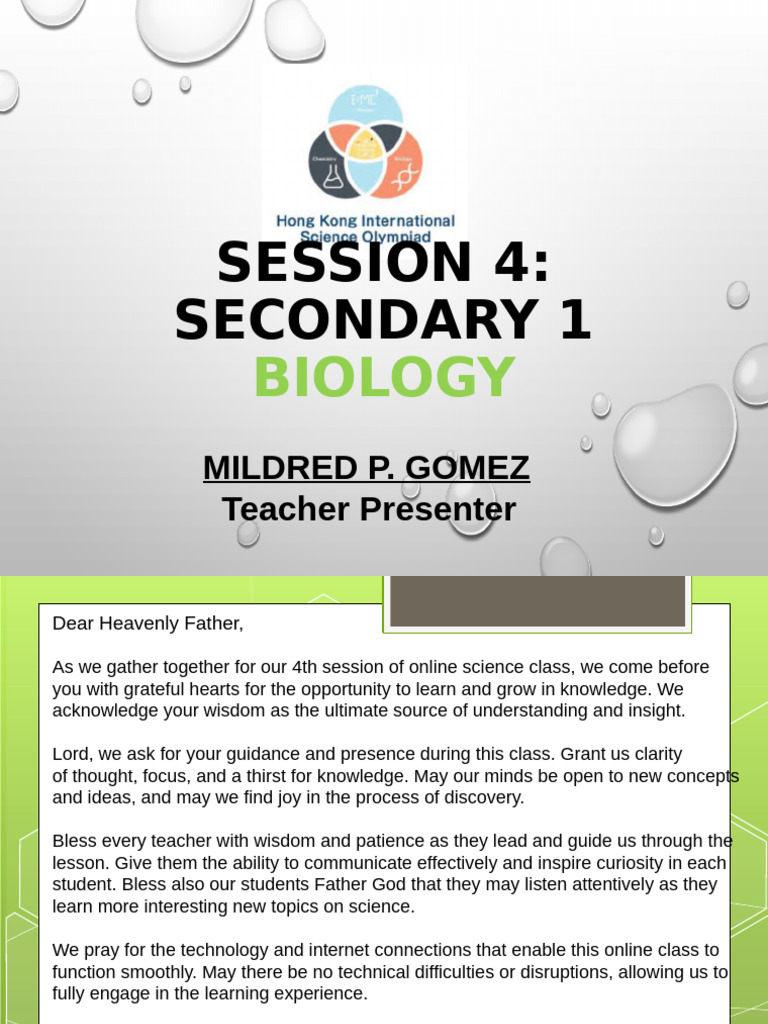 Biology Session 4: Ecosystems & Adaptations | PDF | Cell (Biology ...
