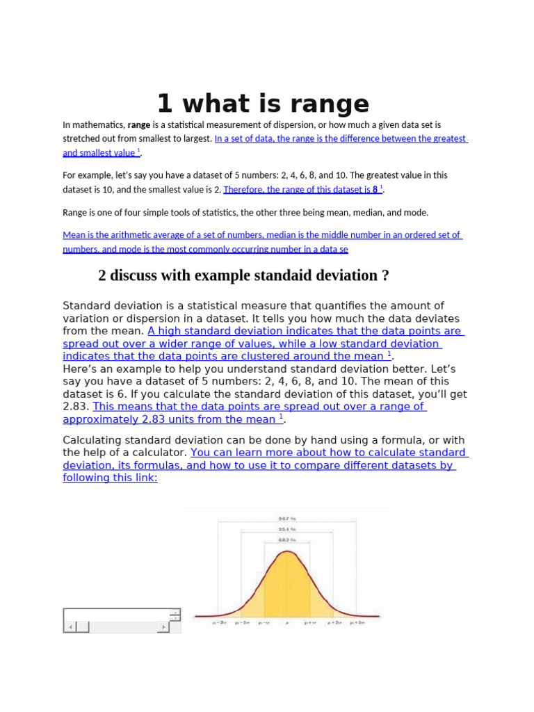 Tateekegn Statistic | PDF | Standard Deviation | Variance