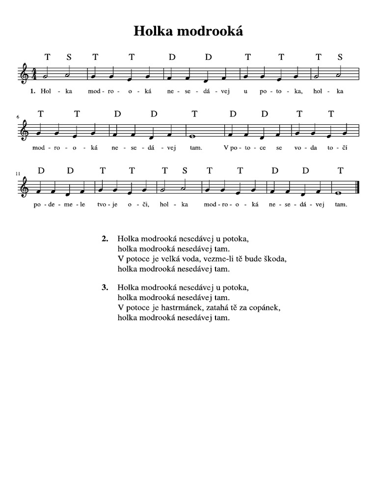 Holka Modrooká | PDF