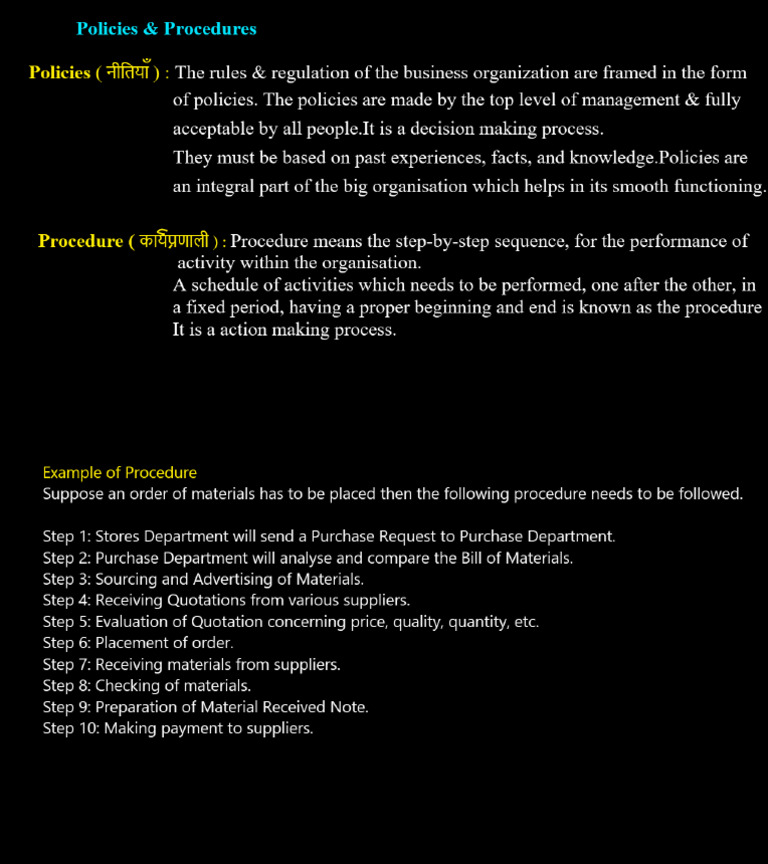 4164) Lect-12 Policies & Procedure | PDF