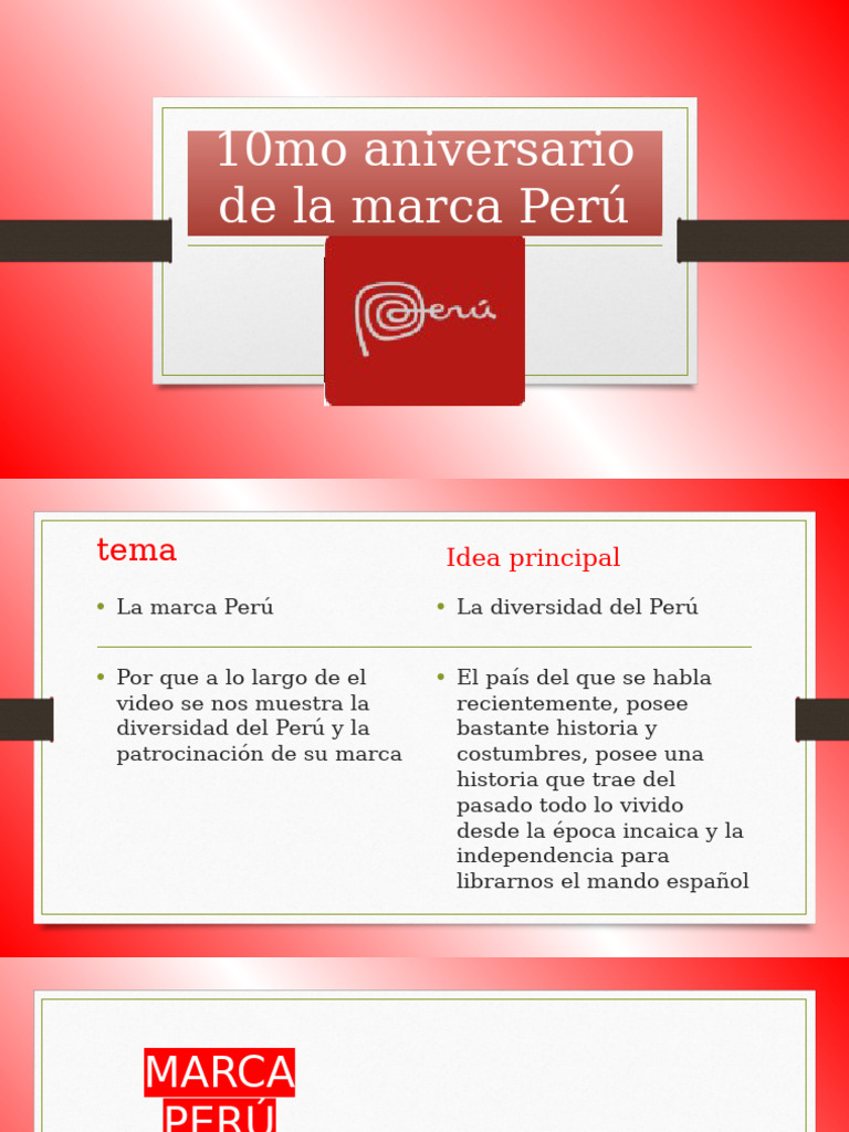 Diversidad y Marca Perú: 10 Años | PDF